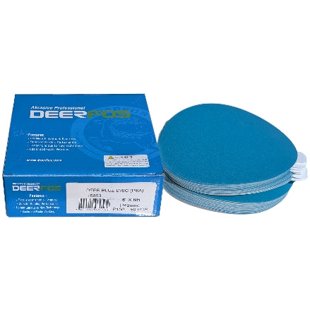 Deerfos Deer Blue 6" Film Solid PSA Sanding Discs, SA331 Series ...