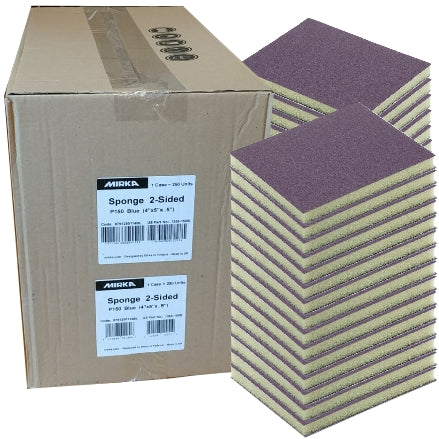 Mirka Sponge Hand Sanding Pads, 2-Sided, 250/Box, 1356 Series ...