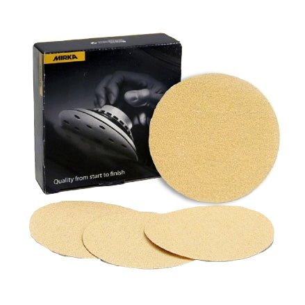 Mirka 3" Gold Solid Grip Sanding Discs, 23-608 Series – FinishingFocus.com