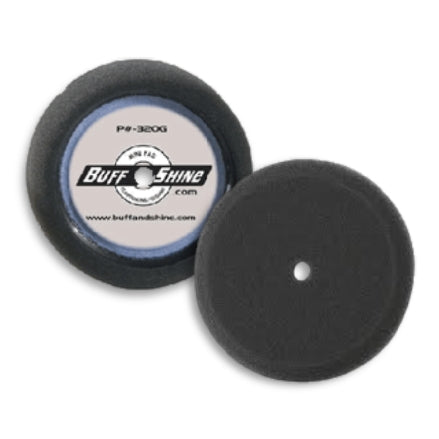 Buff and Shine 3" Mini Foam Black Finishing Grip Pad, 2-Pack, 320G ...