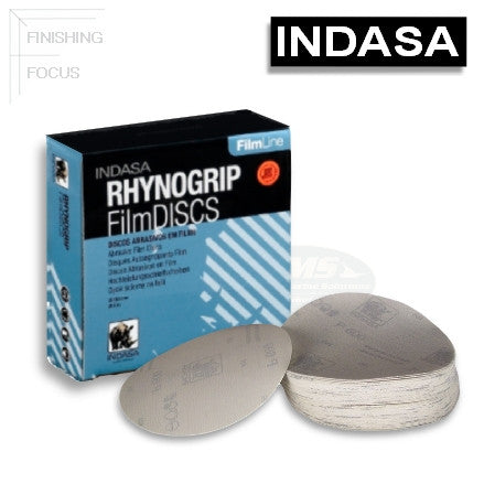 Indasa 3" Rhynogrip FilmLine Solid Sanding Discs, 7300F Series ...