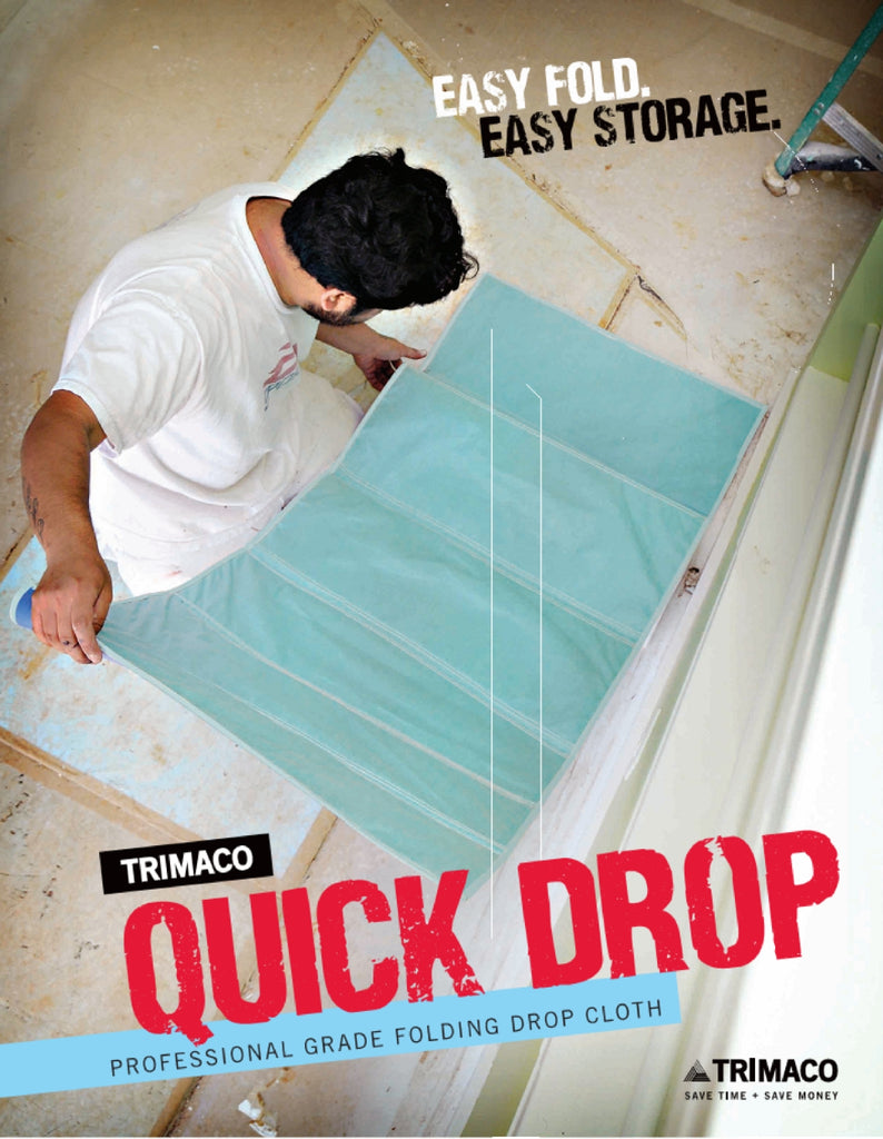 Trimaco Quick Drop Folding Drop Cloth, 2' x 7', 90027 – FinishingFocus.com